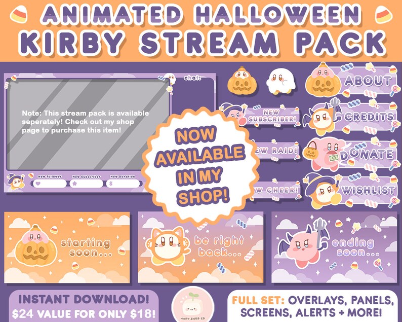 Purple Poyo Cute Halloween Twitch OVERLAY Set Webcam - Etsy Purple Poyo Cute Halloween Twitch OVERLAY Set Webcam - Etsy