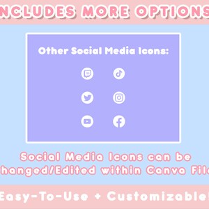 Cute Custom Twitch Banner Template BUNDLE Set of 3 | CANVA File ...