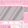 Twitch Cute Pink Bunny Stream Package | Twitch Overlays, Panels, Alerts ...