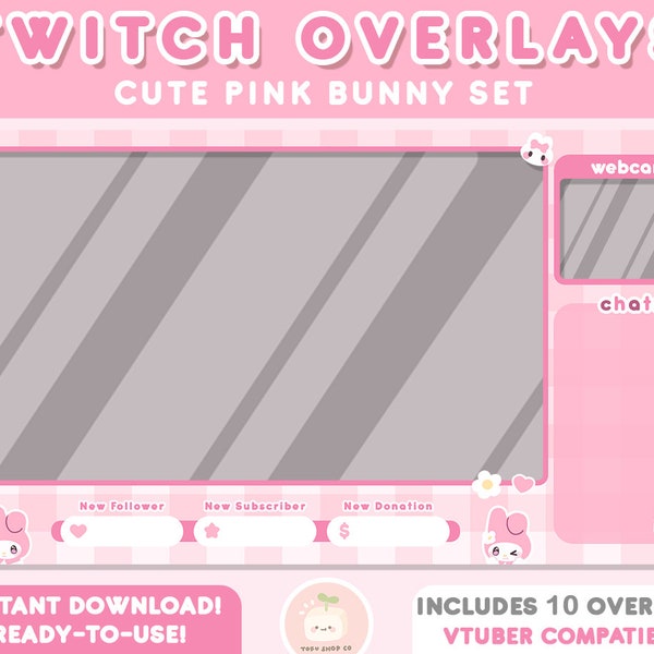 Twitch Pink Layout - Etsy