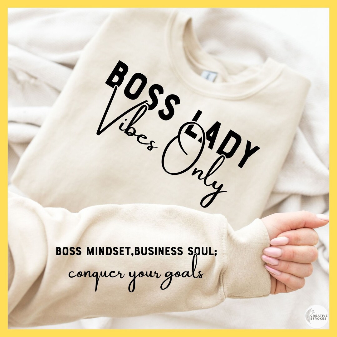 Boss Lady Vibes Only, Motivational Quotes Svg, Inspirational Quote Svg ...