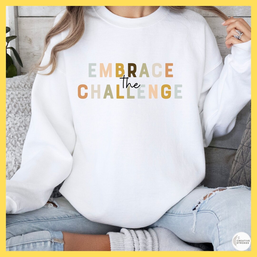 Embrace the Challenge SVG PNG, Love Yourself Svg, Boho Inspirational ...