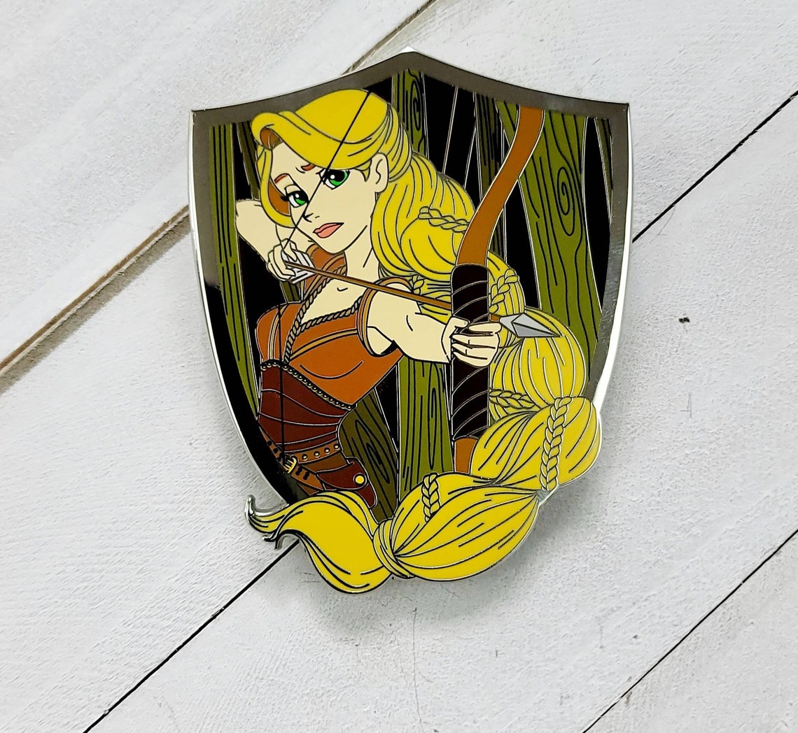 Rapunzel Warrior Fantasy Pin Rapunzel Pin - Etsy