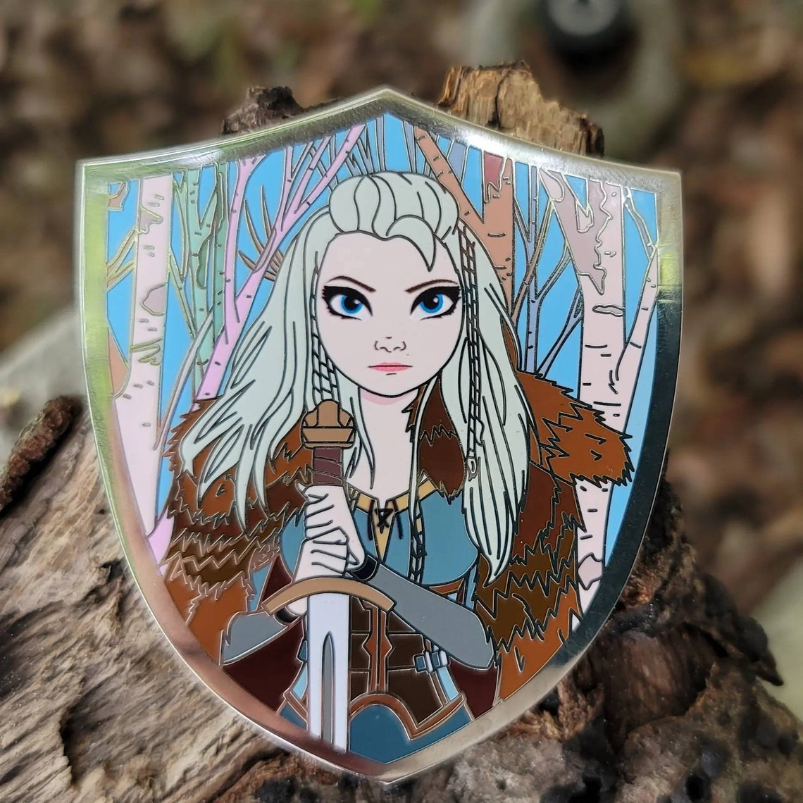 Warrior Elsa Fantasy Pin Elsa Frozen Pins | Etsy