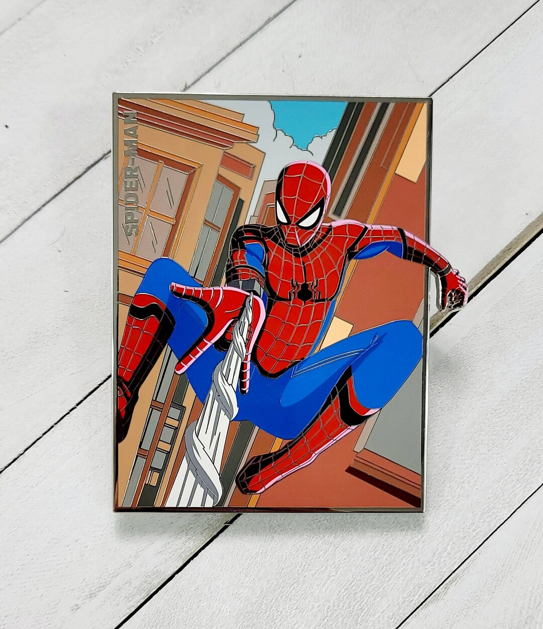 Spider-man Trading Card Fantasy Pin, Spiderman Pin - Etsy