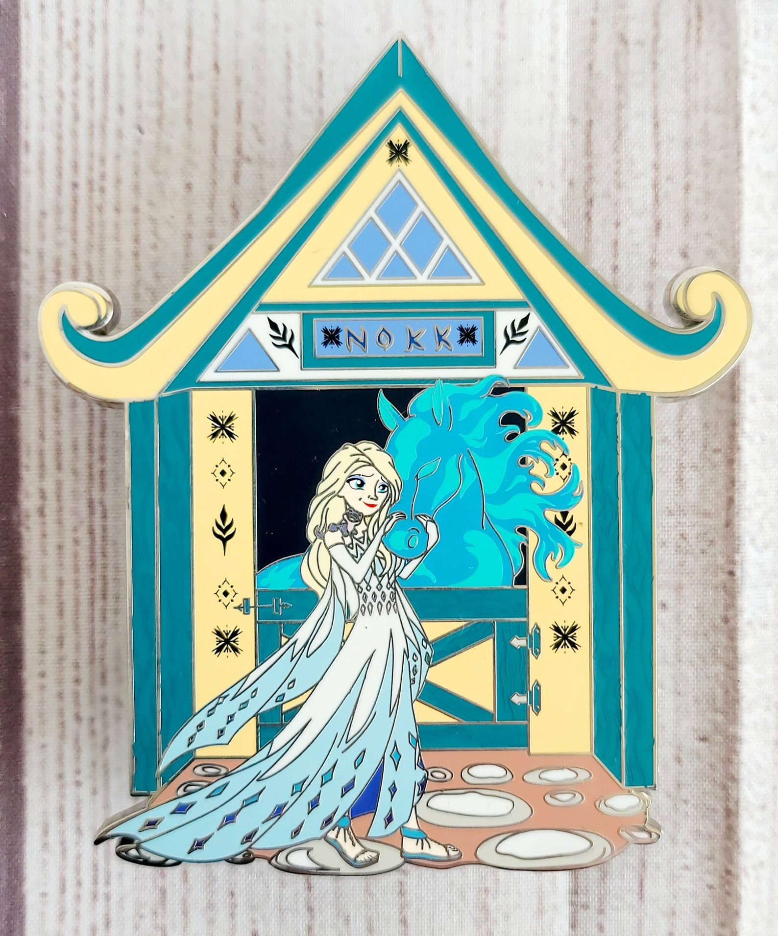 Elsa and Nokk Fantasy Pin, Elsa Pin Horse Barn - Etsy