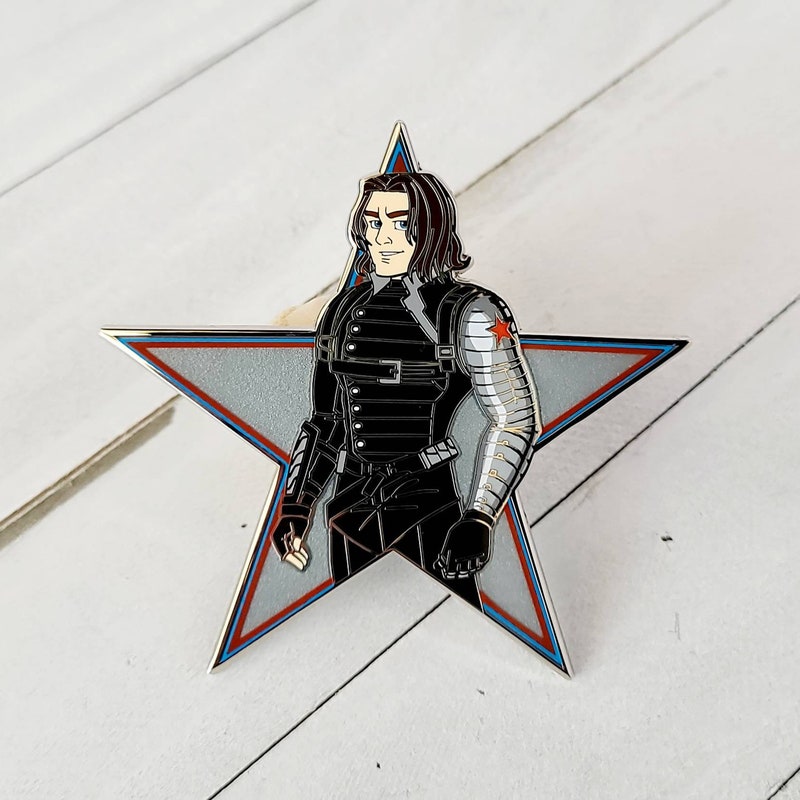 Winter Soldier Pin - Etsy