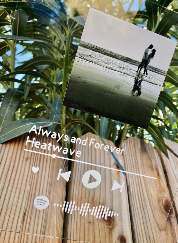 Glass Album Cover With Spotify Code - Etsy
