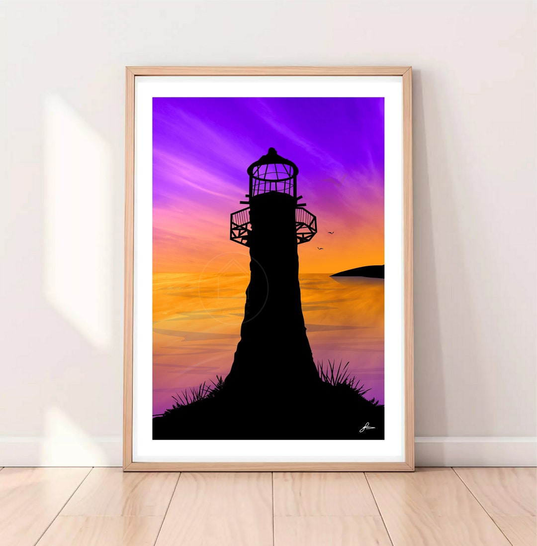 Whiteford Lighthouse, Gower Peninsula Print, Gloss Card, Unframed - Etsy