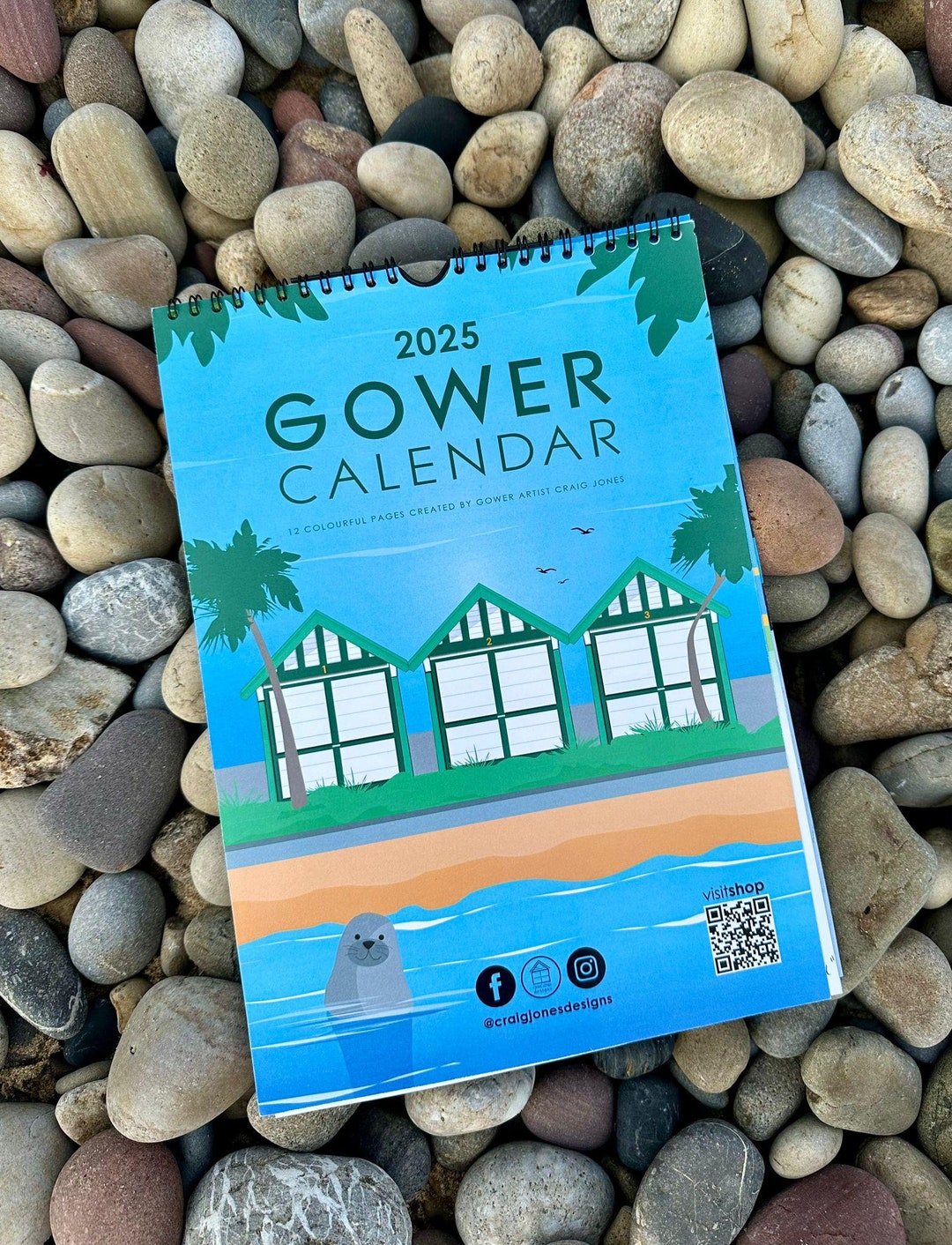 The GOWER CALENDAR 2025 Edition, A4 Portrait Gloss Card Ring Bound - Etsy