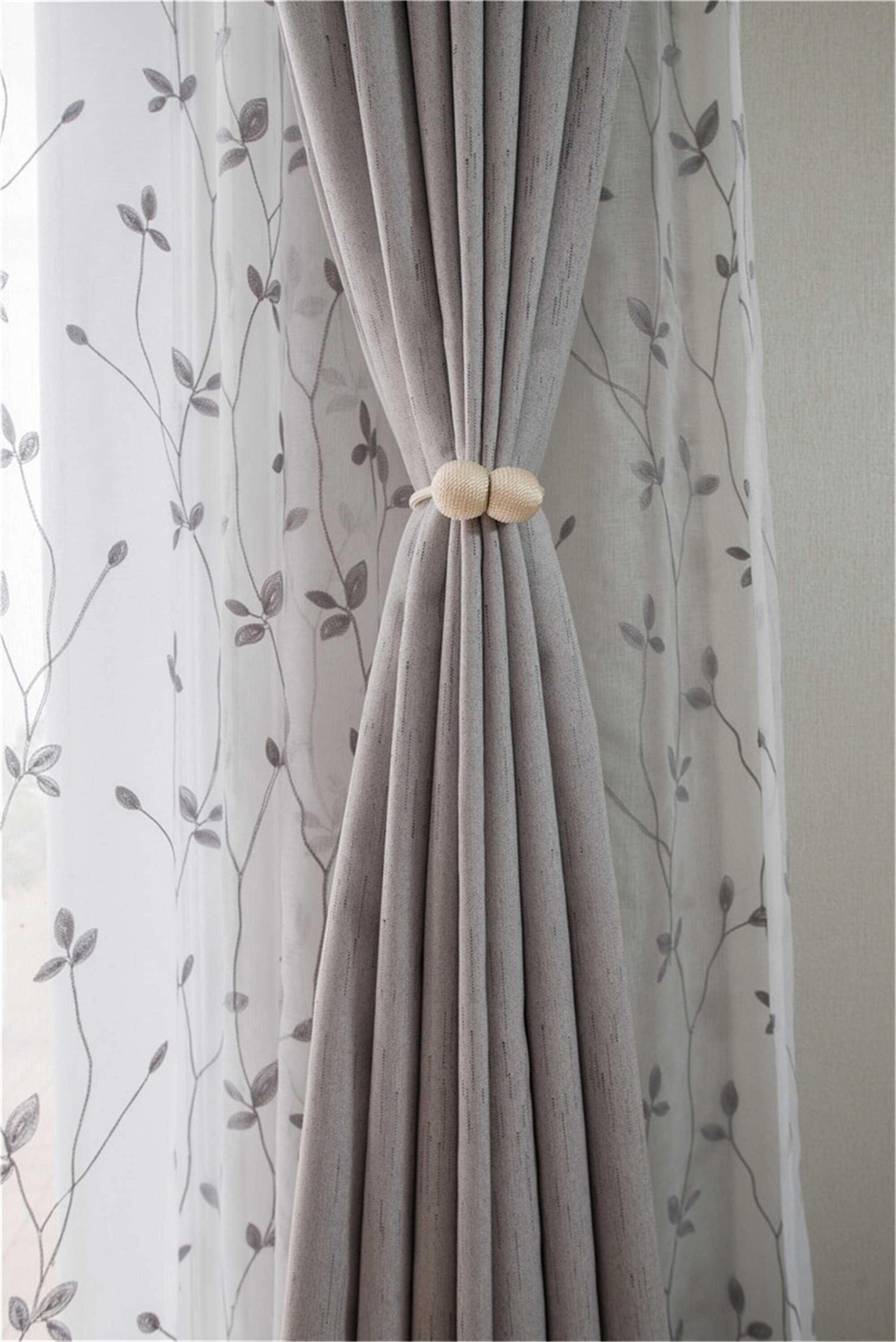 Custom Country White Grey Tree Branches Leaves Embroidered - Etsy