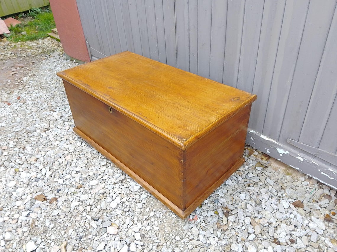 Victorian Antique Pine Blanket Box - Etsy UK