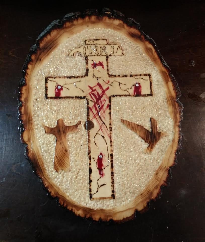 Blood and Nails Cross With INRI Plaque Open Arms Jesus Figure - Etsy