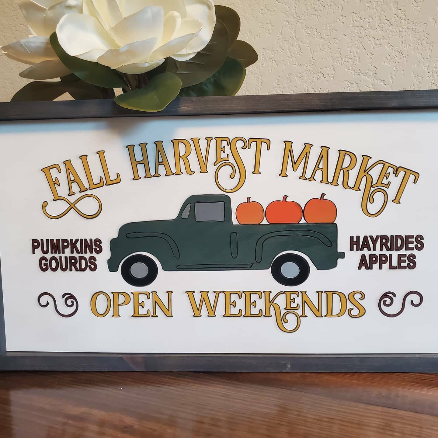 Adorable Fall Market Sign Fall Truck Sign Fall Decoration | Etsy