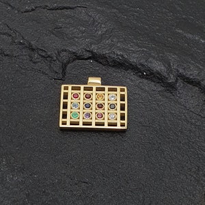 Gold Hoshen pendant set with the Hoshen stones Gold Choshen | Etsy