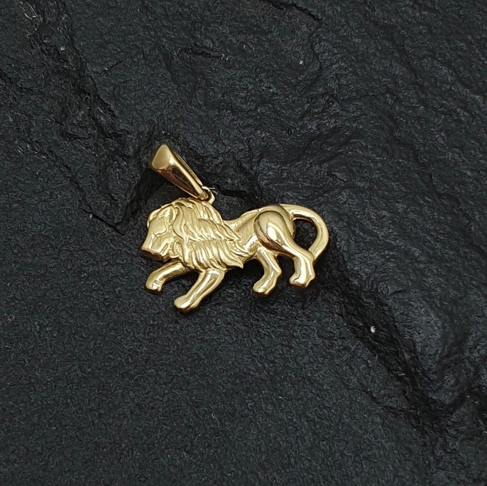 Gold Lion of Judah Pendant, Jewish Symbol Pendant, Gold Lion Necklace ...