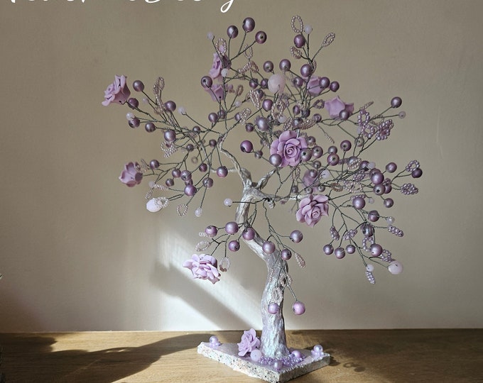 This One is Ready to Go! Wedding Tree, Wire Tree Sculpture, Pearl Tree ...