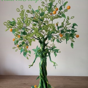 Forest Elf Tree, Wire Sculpture Tree, Wire Statue, Forest Spirit Tree ...