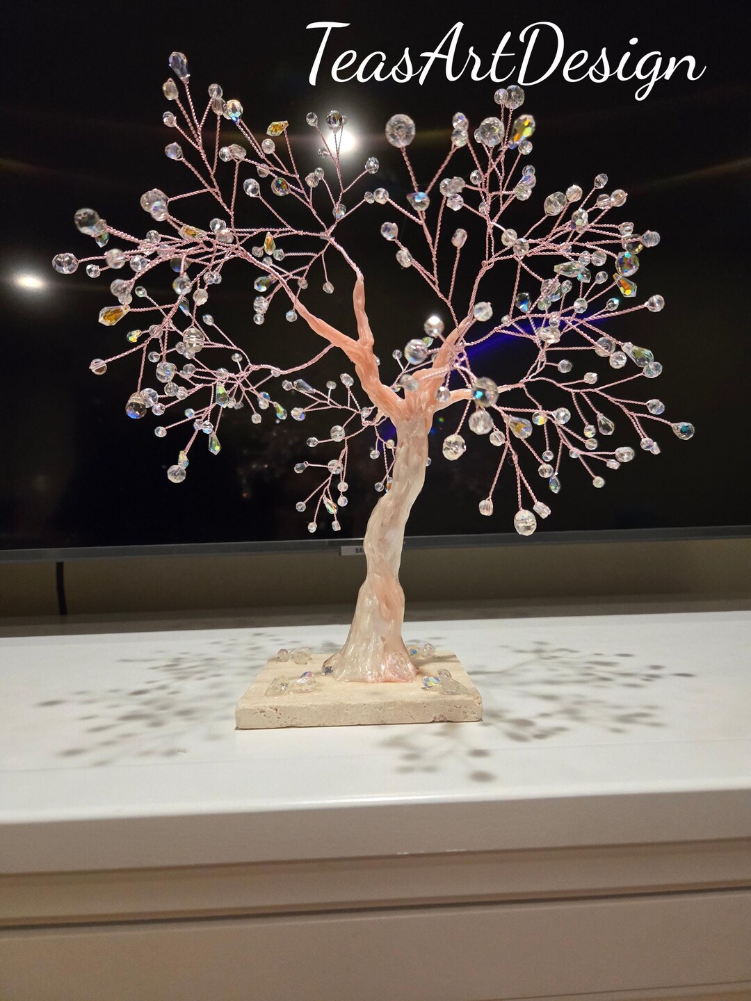Crystal Tree, Wire Tree, Crystal Wire Tree, Wire Sculpture, Wire Statue ...