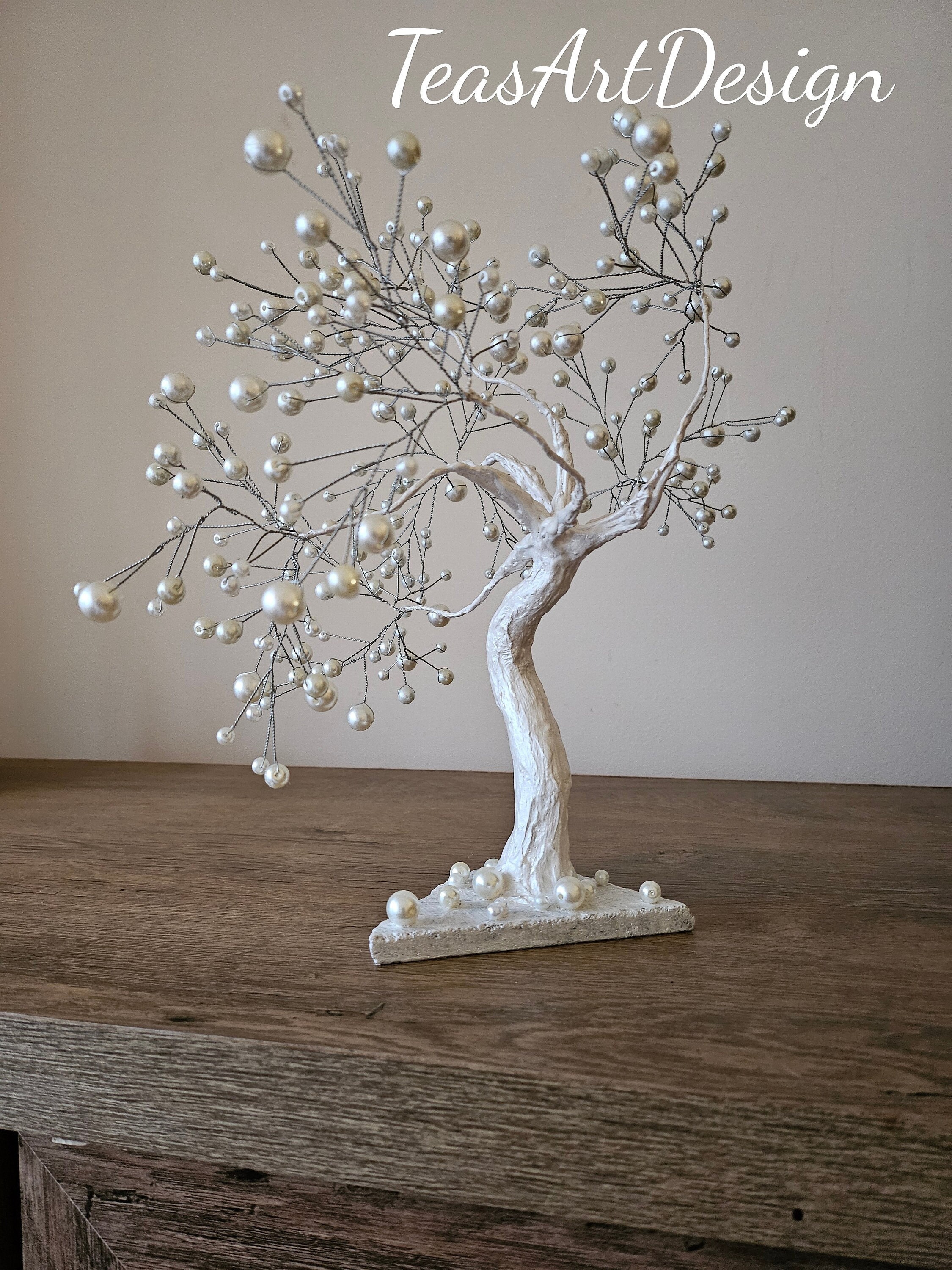 Dieser ist bereit zu gehen Perlenbaum, Hochzeitsbaum. Draht Baum Statue ...