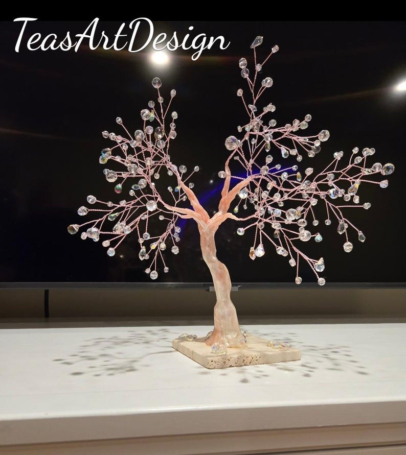 Crystal Tree, Wire Tree, Crystal Wire Tree, Wire Sculpture, Wire Statue ...