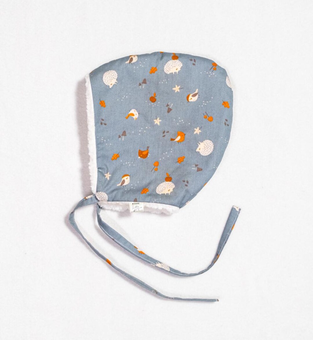 Reversible Baby Beanie With Patterns - Oeko Tex Cotton - Sherpa Fur ...