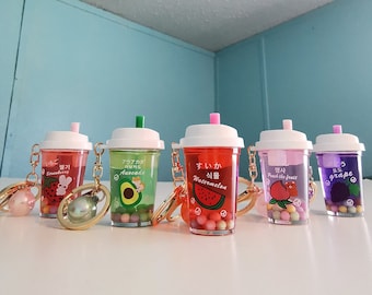 Liquid Keychain - Etsy