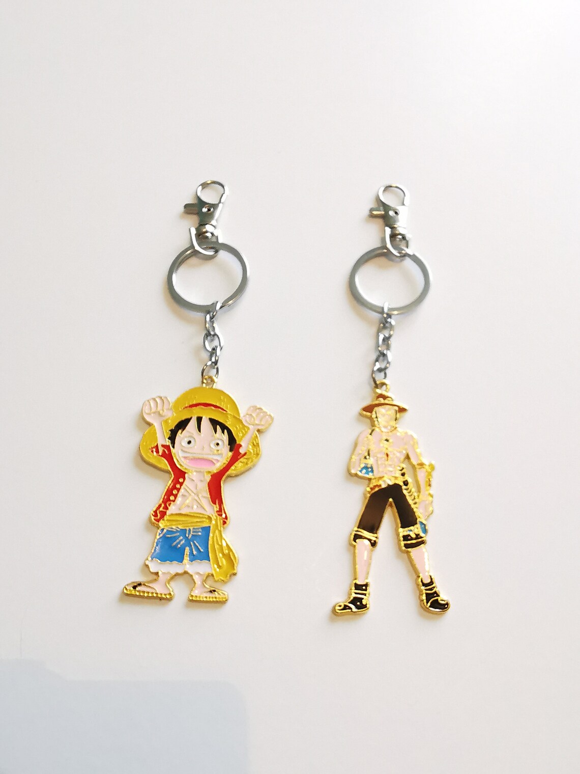 Anime Keychain Anime Keyring One Piece Metal Keychain - Etsy