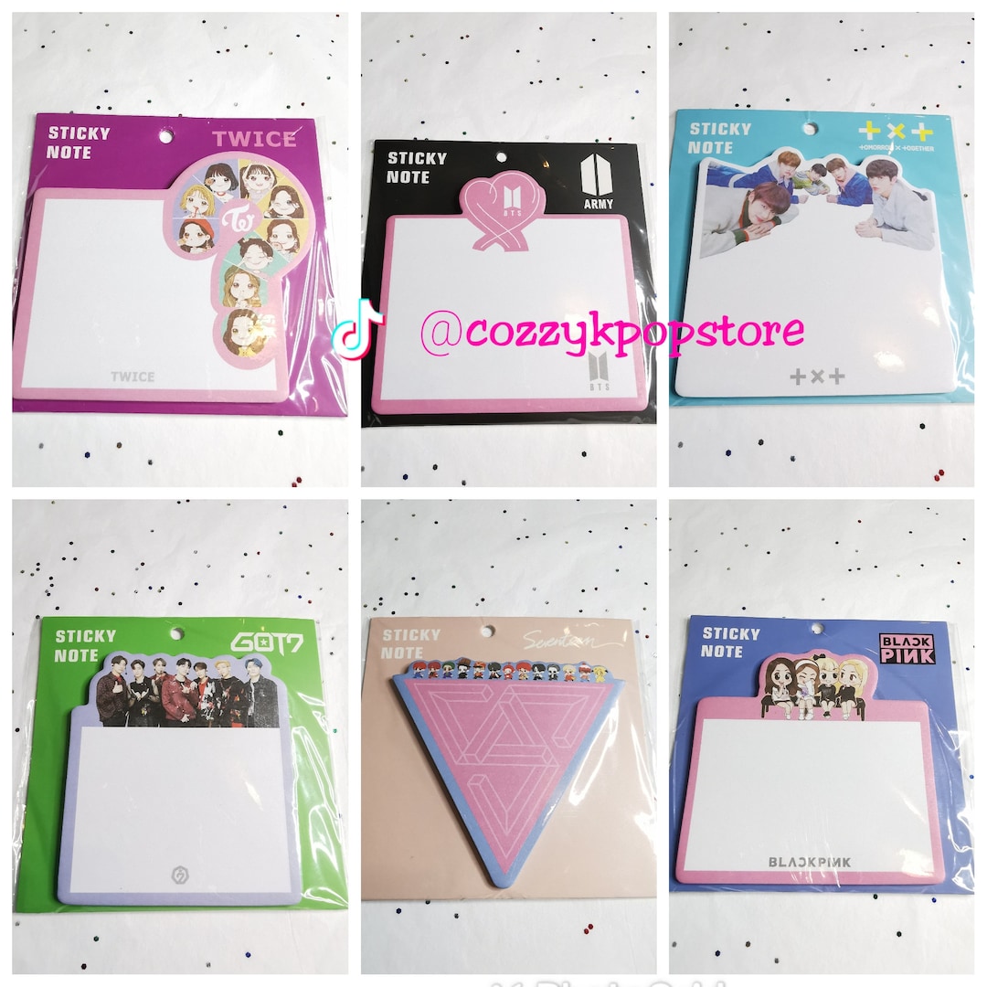Sticky Notes Bts Twice Txt Seventeen Got7 Bts Memo Pads Sticky Notes ...