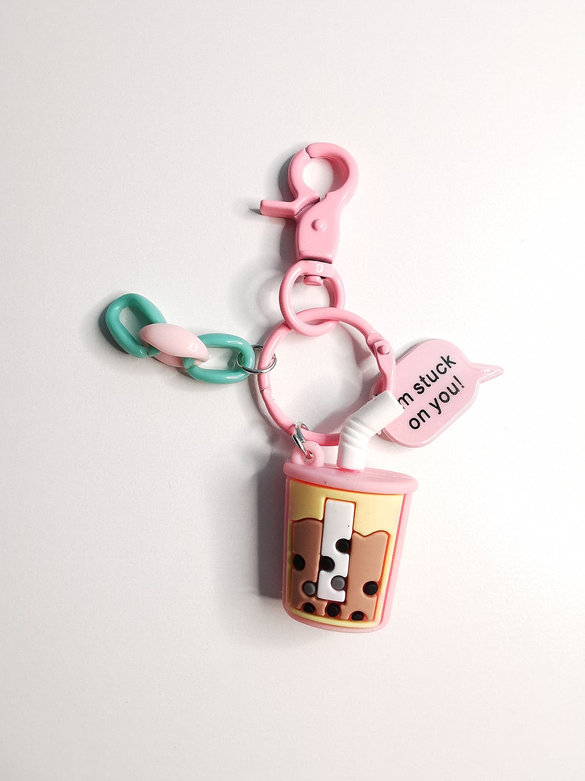 Boba Keychain Boba Keyring Bubble Tea Keychain Bubble Tea - Etsy