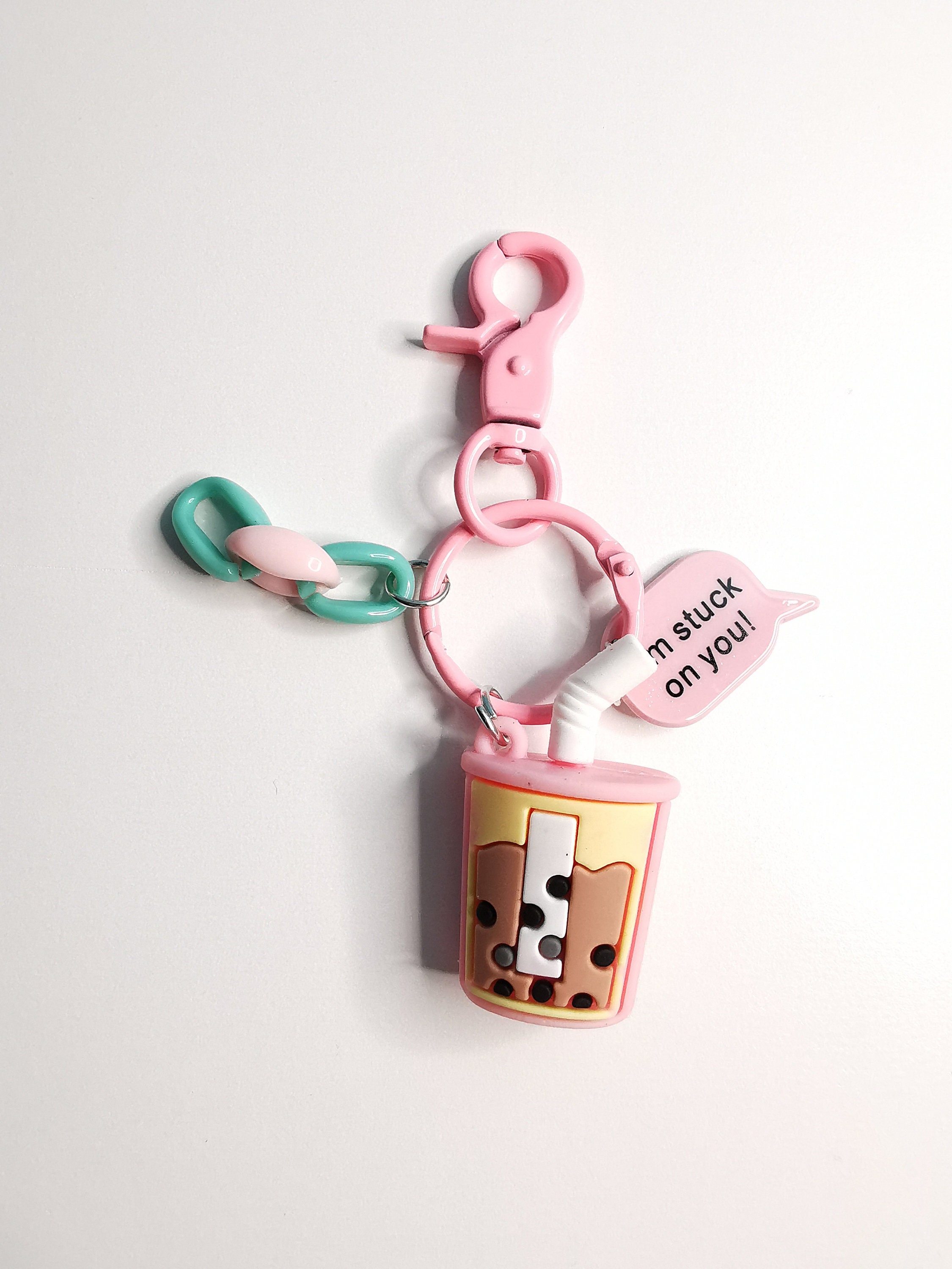 Boba Keychain Boba Keyring Bubble Tea Keychain Bubble Tea - Etsy