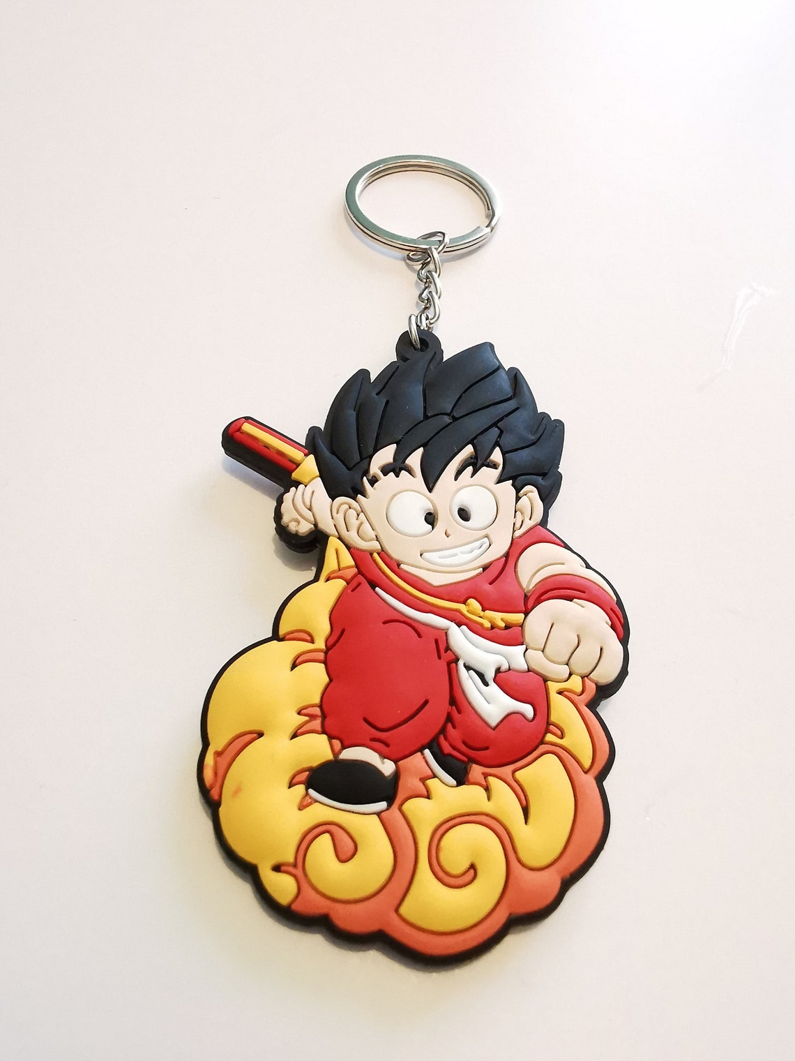 Double Sided Rubber Keychain Anime Keychain Goku Keychain | Etsy