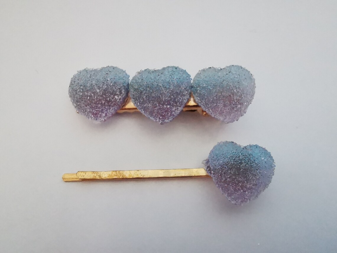 Heart Hair Clip Set Stars Hair Clip Stars Hairpin-set Heart - Etsy