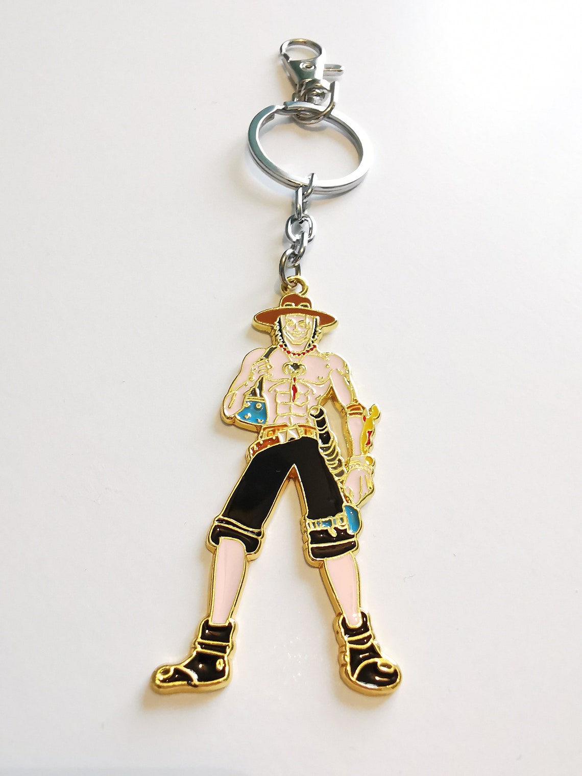 Anime Keychain Anime Keyring One Piece Metal Keychain - Etsy