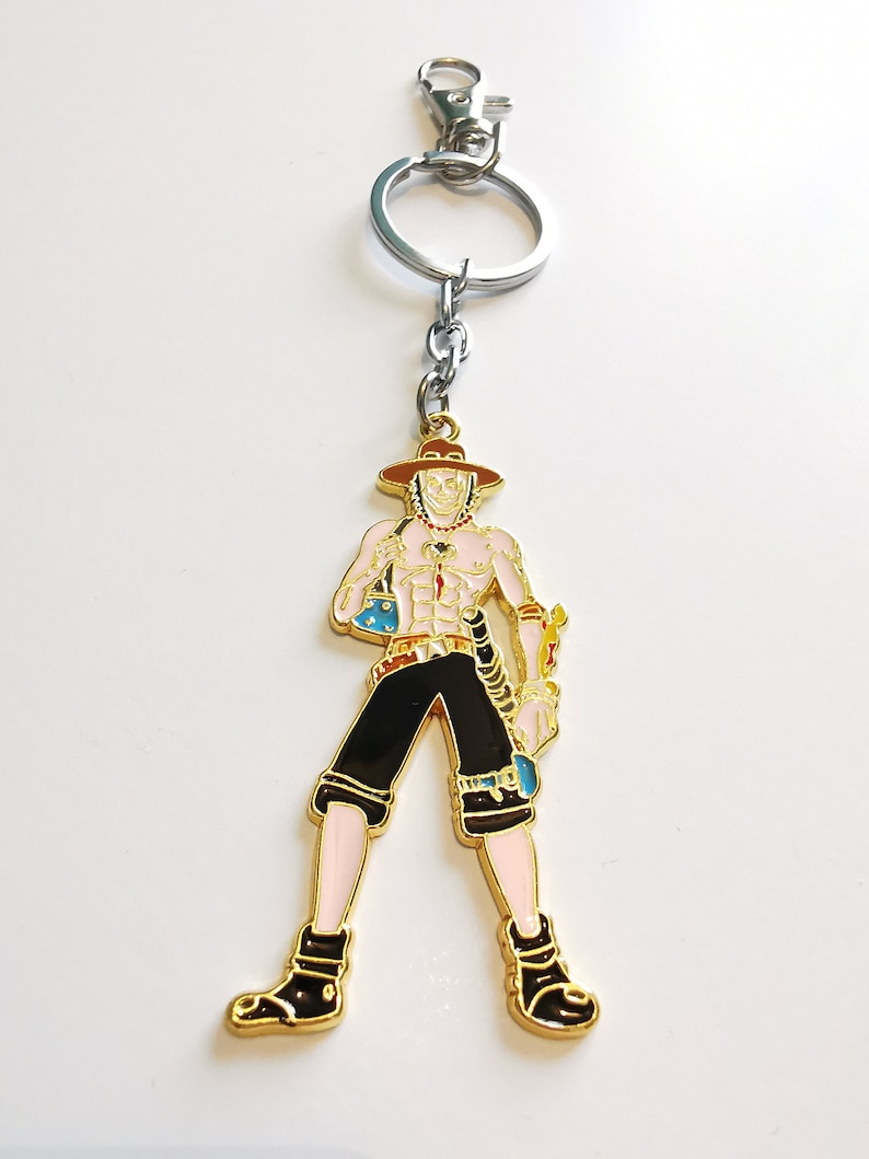 Anime Keychain Anime Keyring One Piece Metal Keychain - Etsy