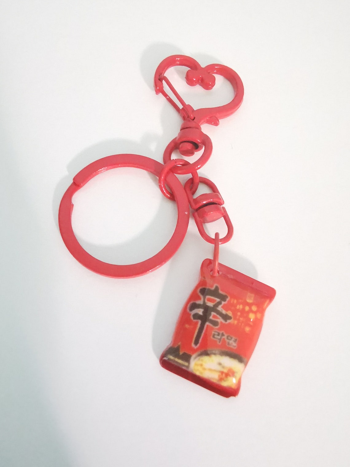 Fries Keychain Korean Noodle Keychain Ramen Keychain Donut - Etsy