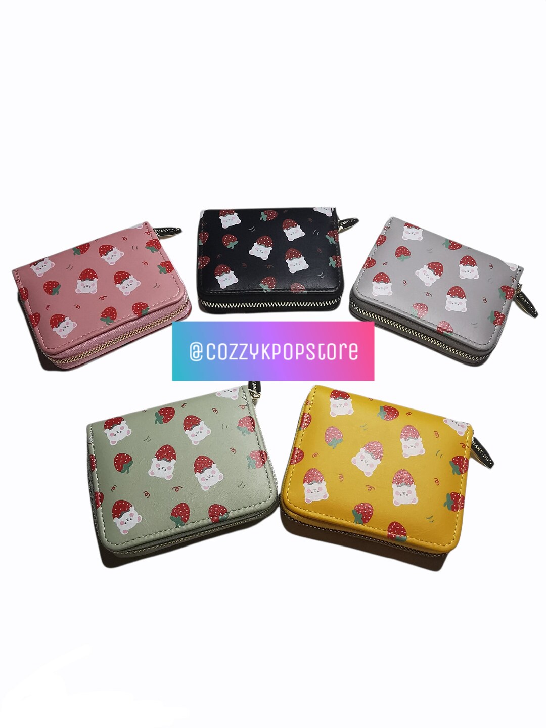 Cute Strawberry Wallet Strawberry Coin Purse - Etsy