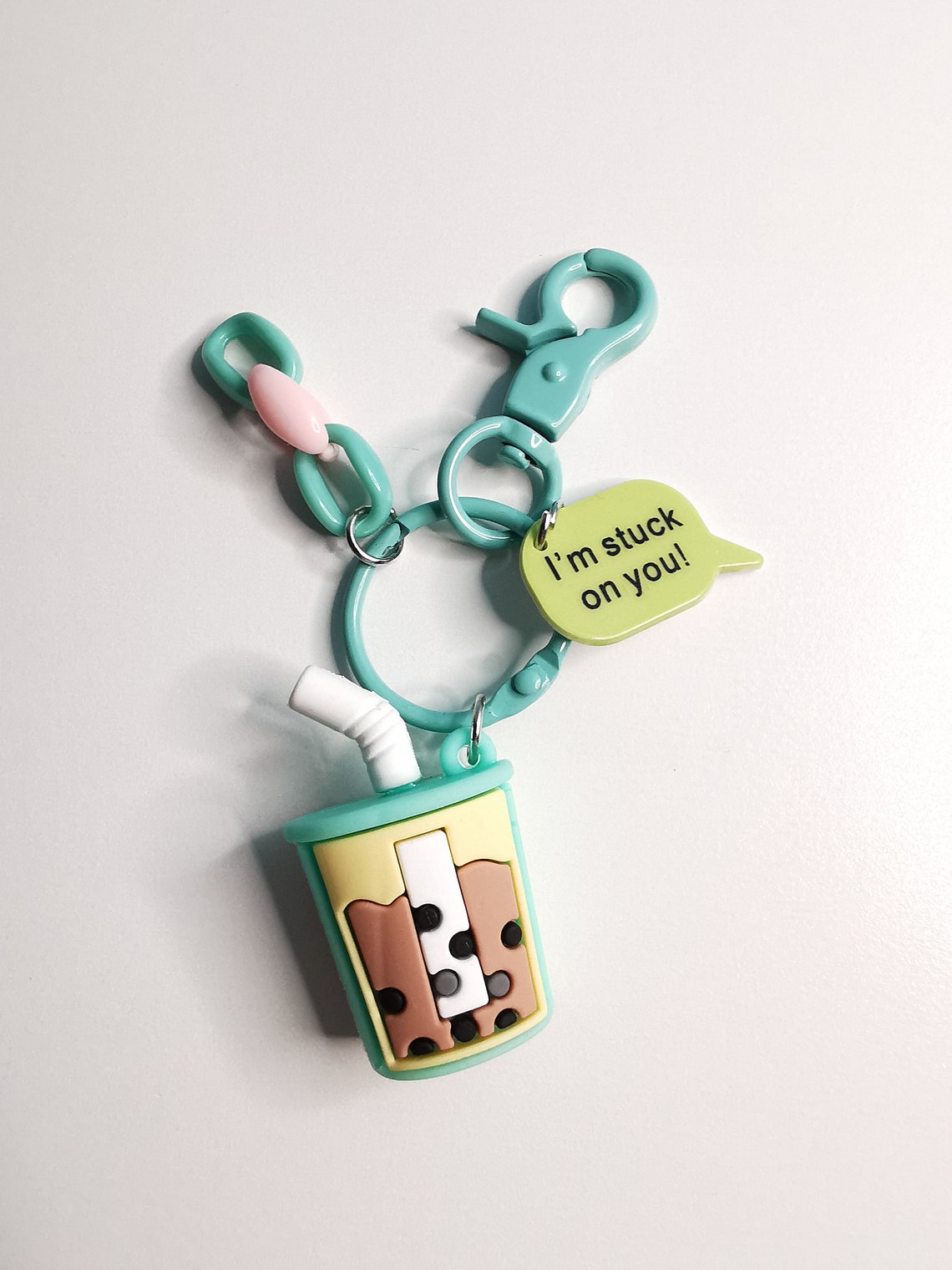 Boba Keychain Boba Keyring Bubble Tea Keychain Bubble Tea - Etsy