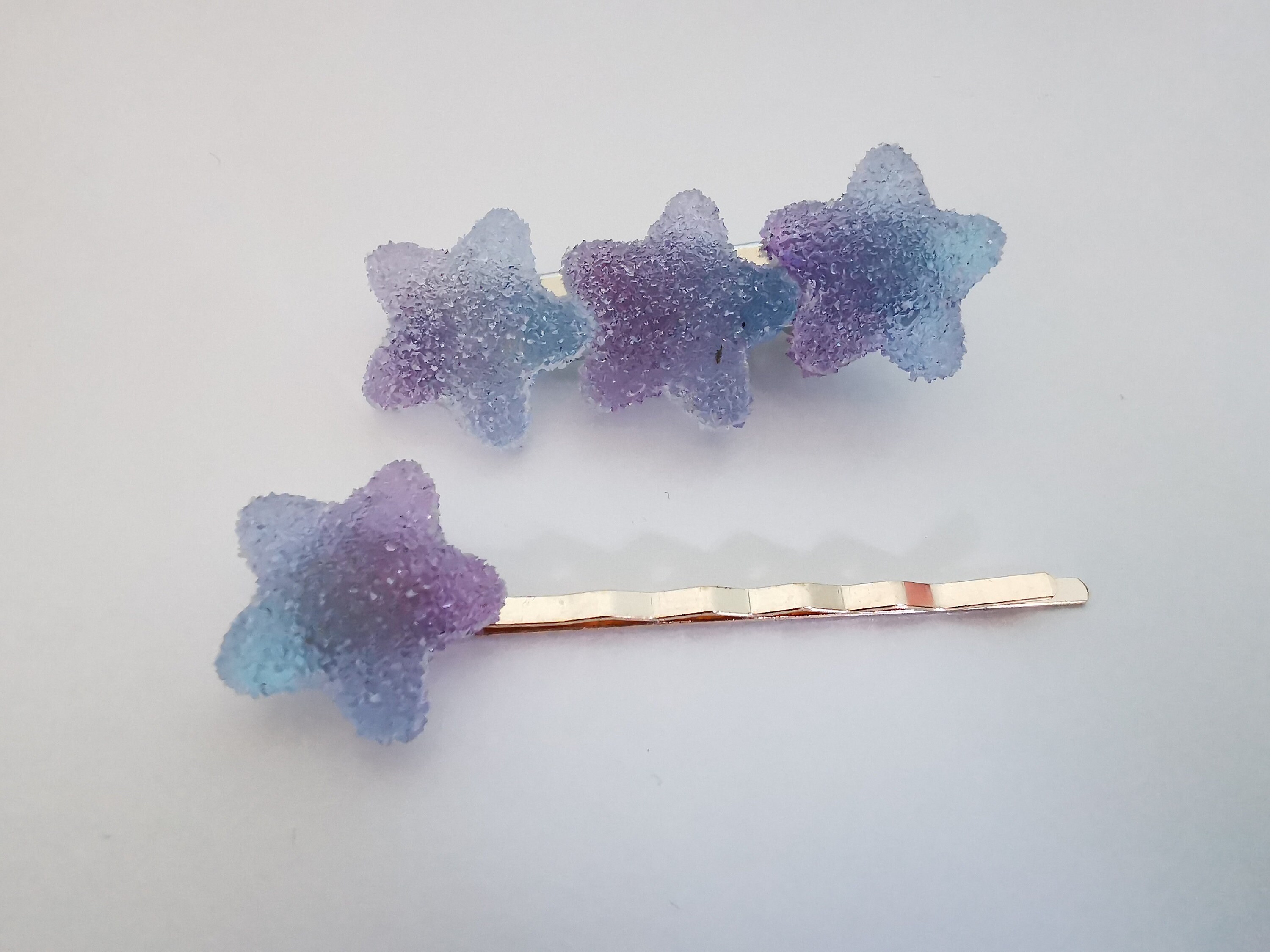 Heart Hair Clip Set Stars Hair Clip Stars Hairpin-set Heart - Etsy