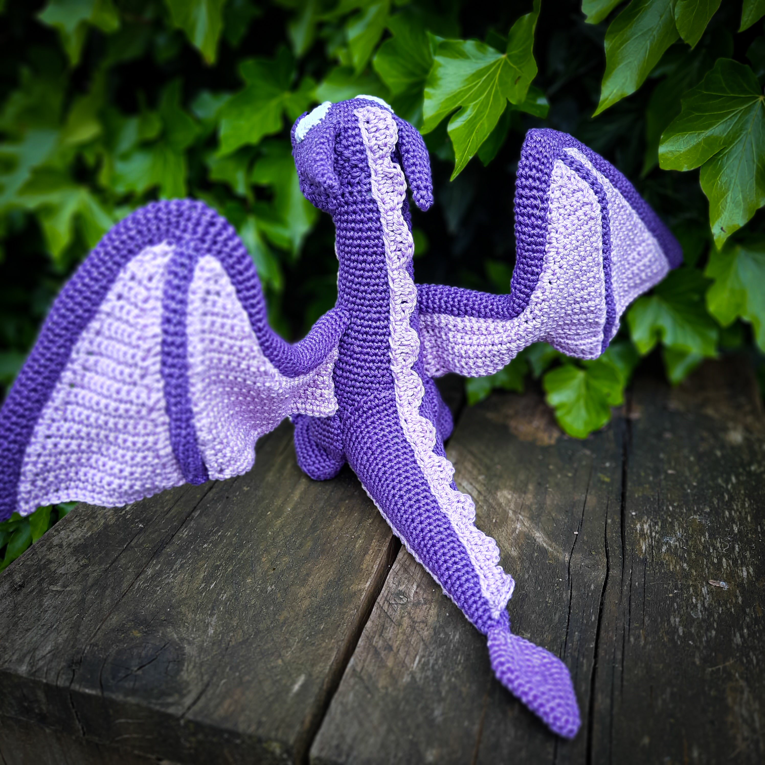 Wesley the Wyvern Dragon DIY Crochet Pattern Amigurumi Fantasy Pattern ...
