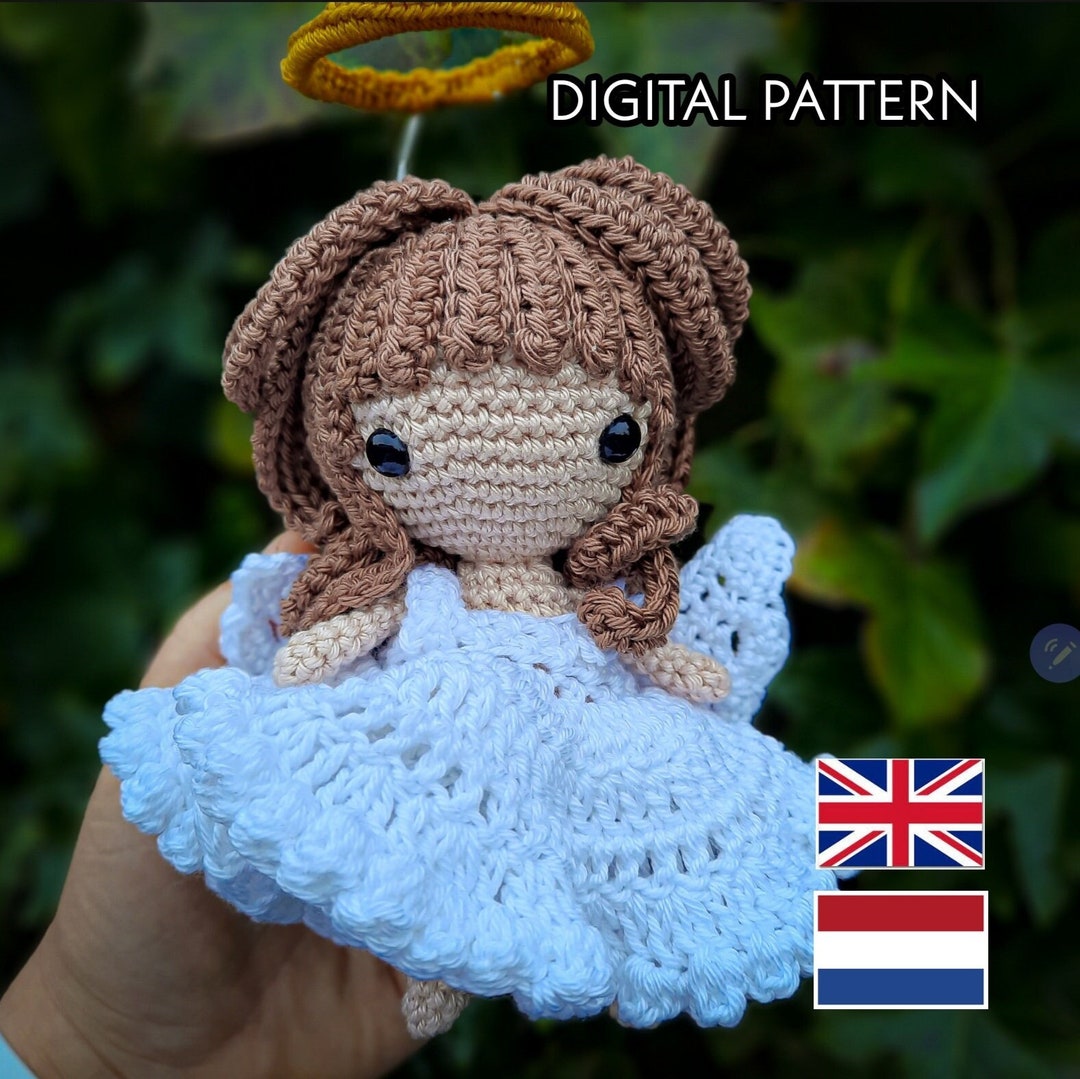 Christmas Angel DIY Crochet Pattern Fantasy Amigurumi Pattern Mini Doll ...