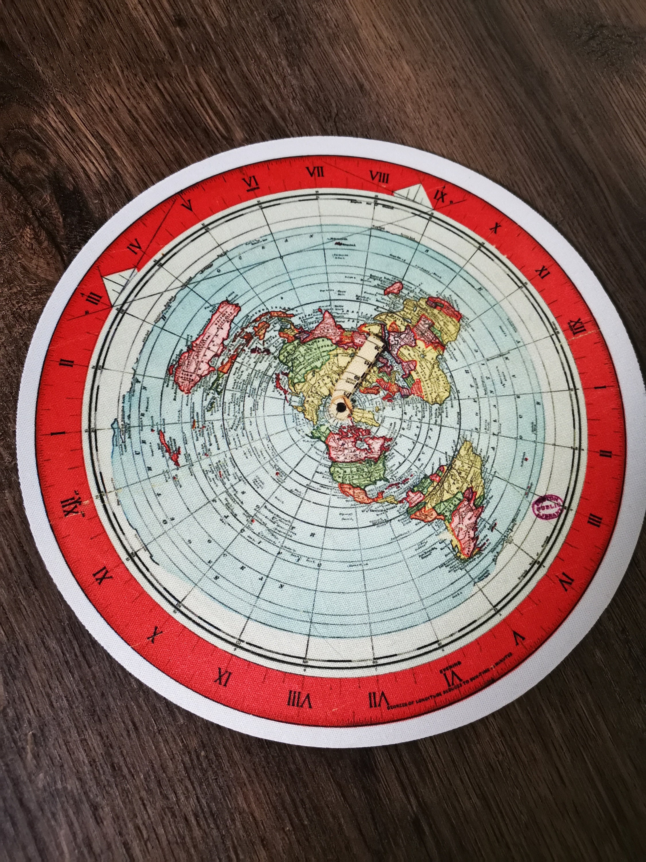 Gleason's New Standard Map of the World 1892 Flat Earth Mousepad NASA ...