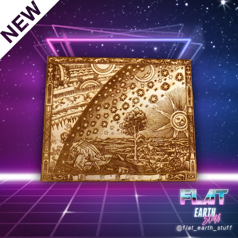 Alchemy Flammarion Wood Engraving Medieval Flat Earth - Etsy