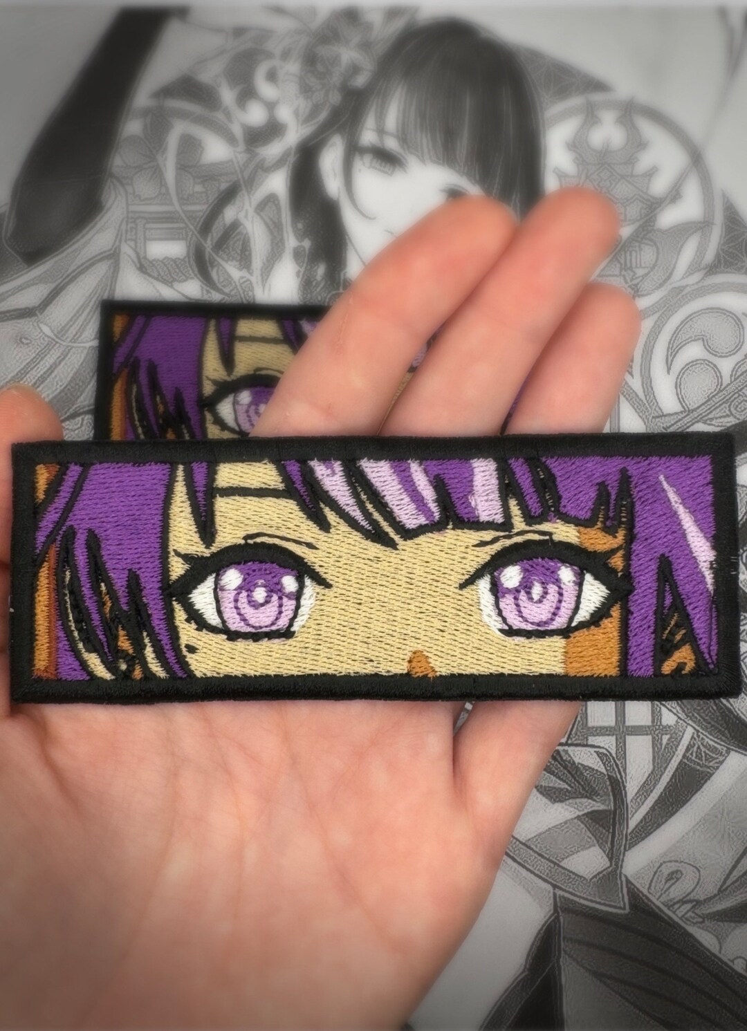 Genshin Raiden Shogun Ei Iron on Patch Embroidered - Etsy