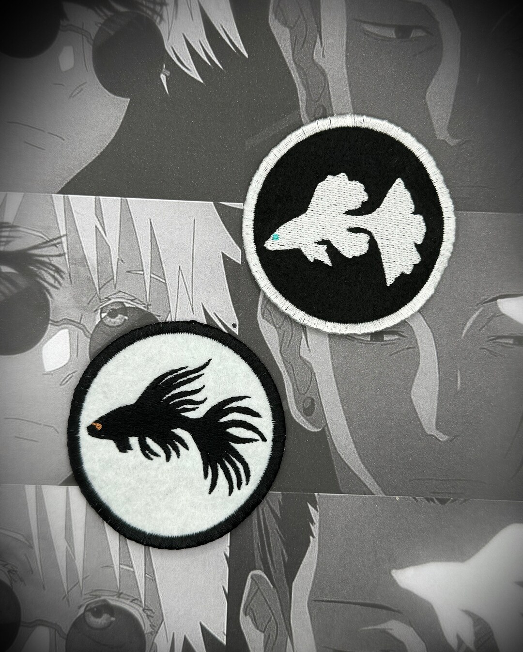 Jujutsu Kaisen Inspired Betta Fish Geto and Gojo Embroidery Patch - Etsy