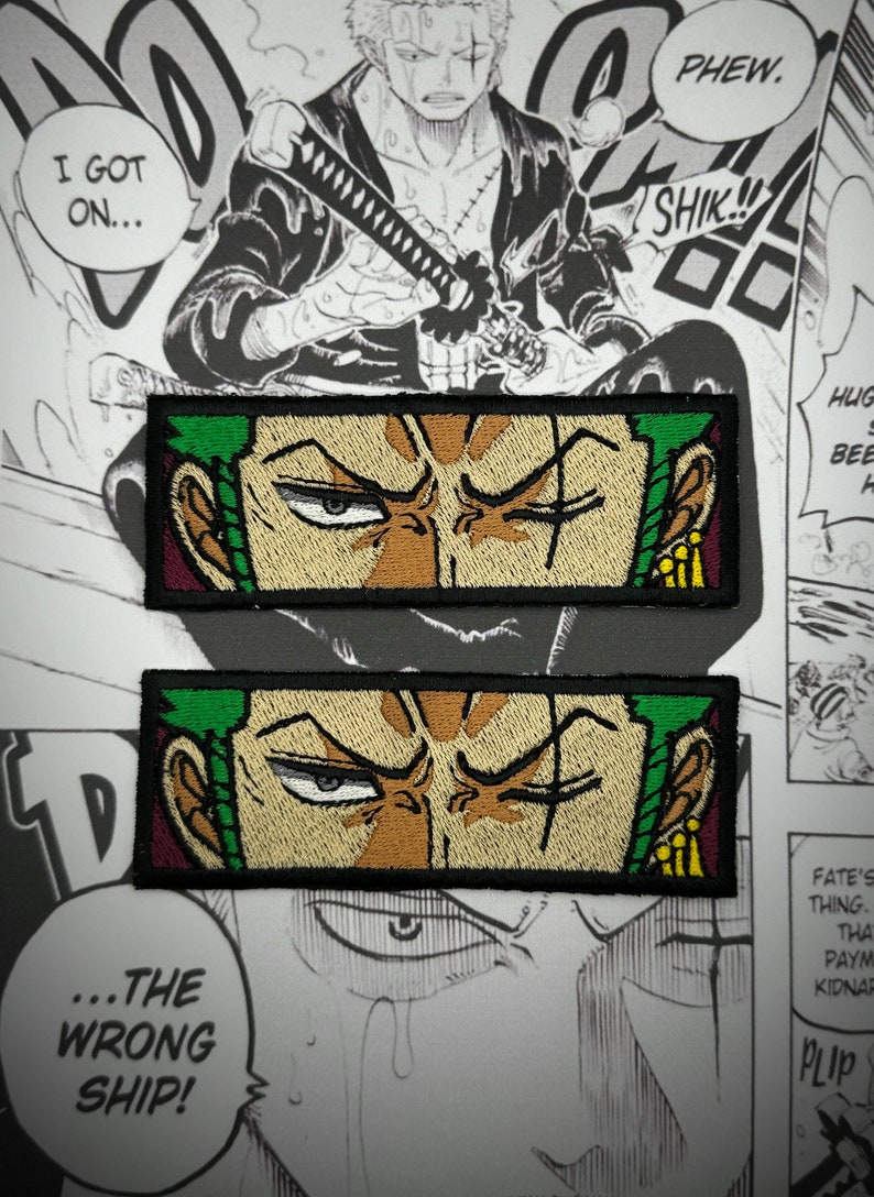Roronoa Zoro, One Piece Iron-on Embroidered Patch - Etsy Australia