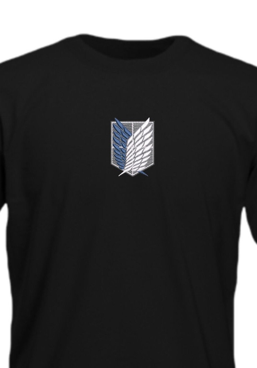 Attack on Titan Anime Wings of Freedom AOT Custom Embroidered Hoodie - Etsy