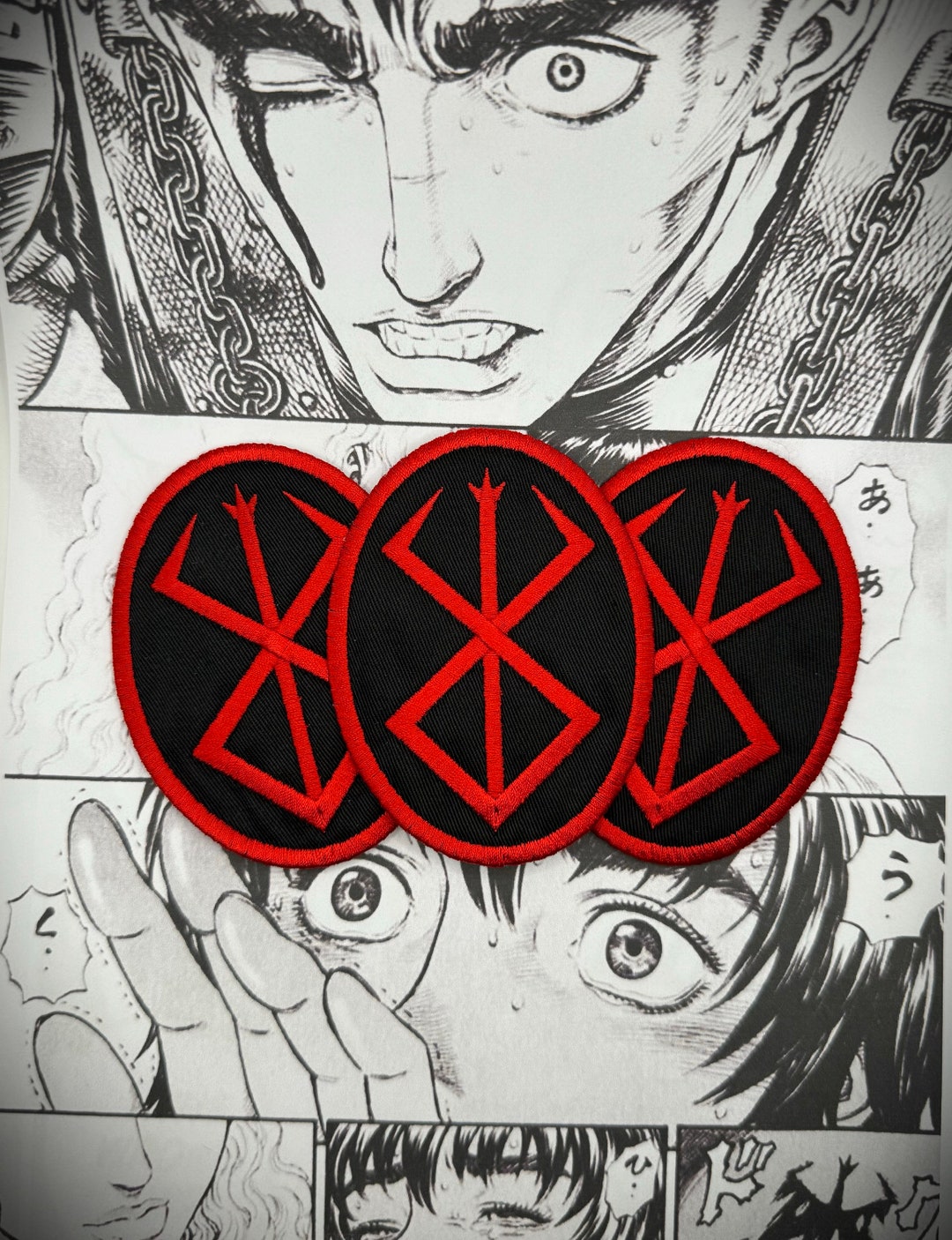 Anime Berserk Brand of Sacrifice Emblem, Iron-on Embroidered Patch - Etsy