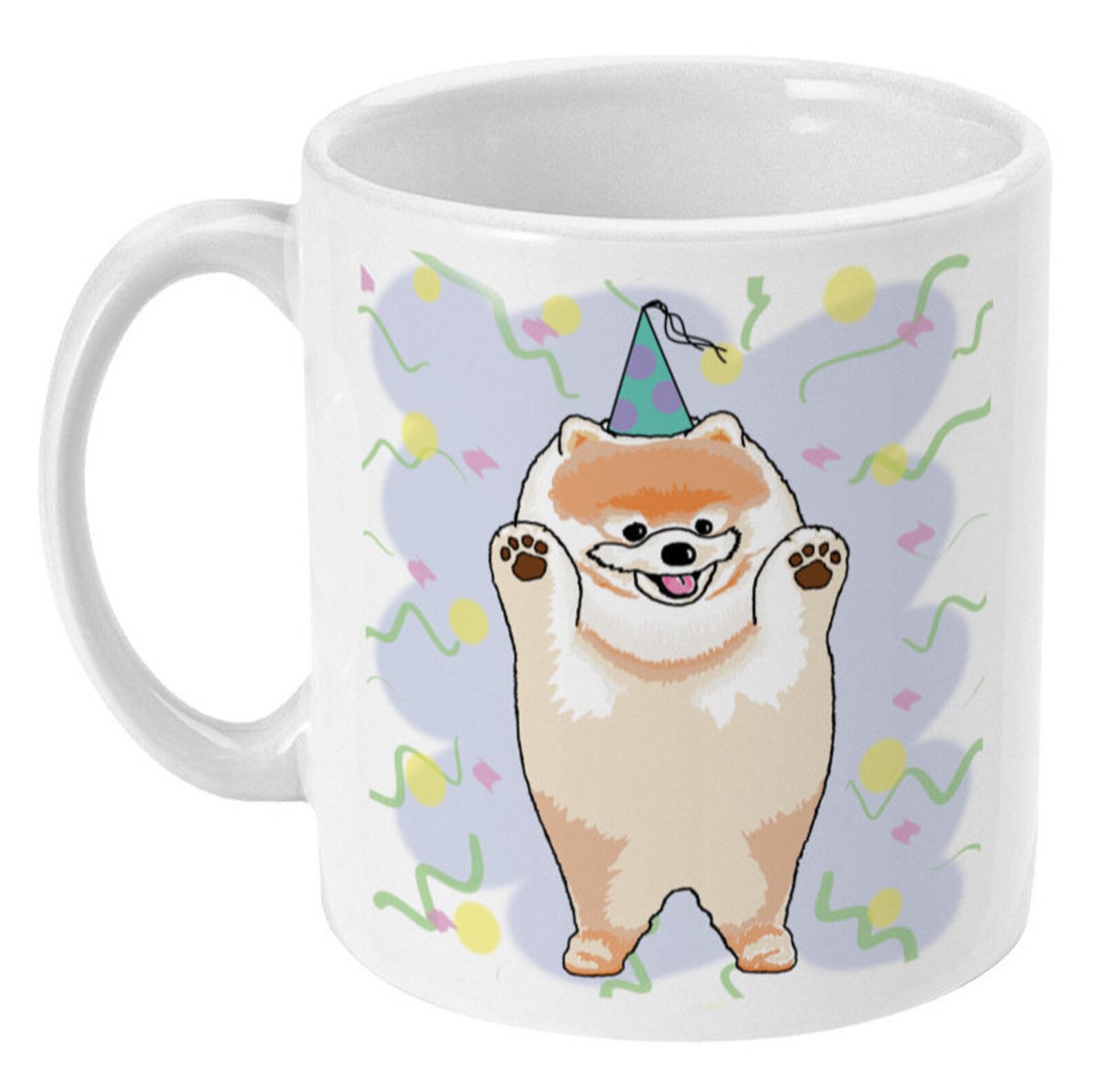 World's best Pom Dad Dancing Pomeranian Puppy Mug Cute Dog | Etsy