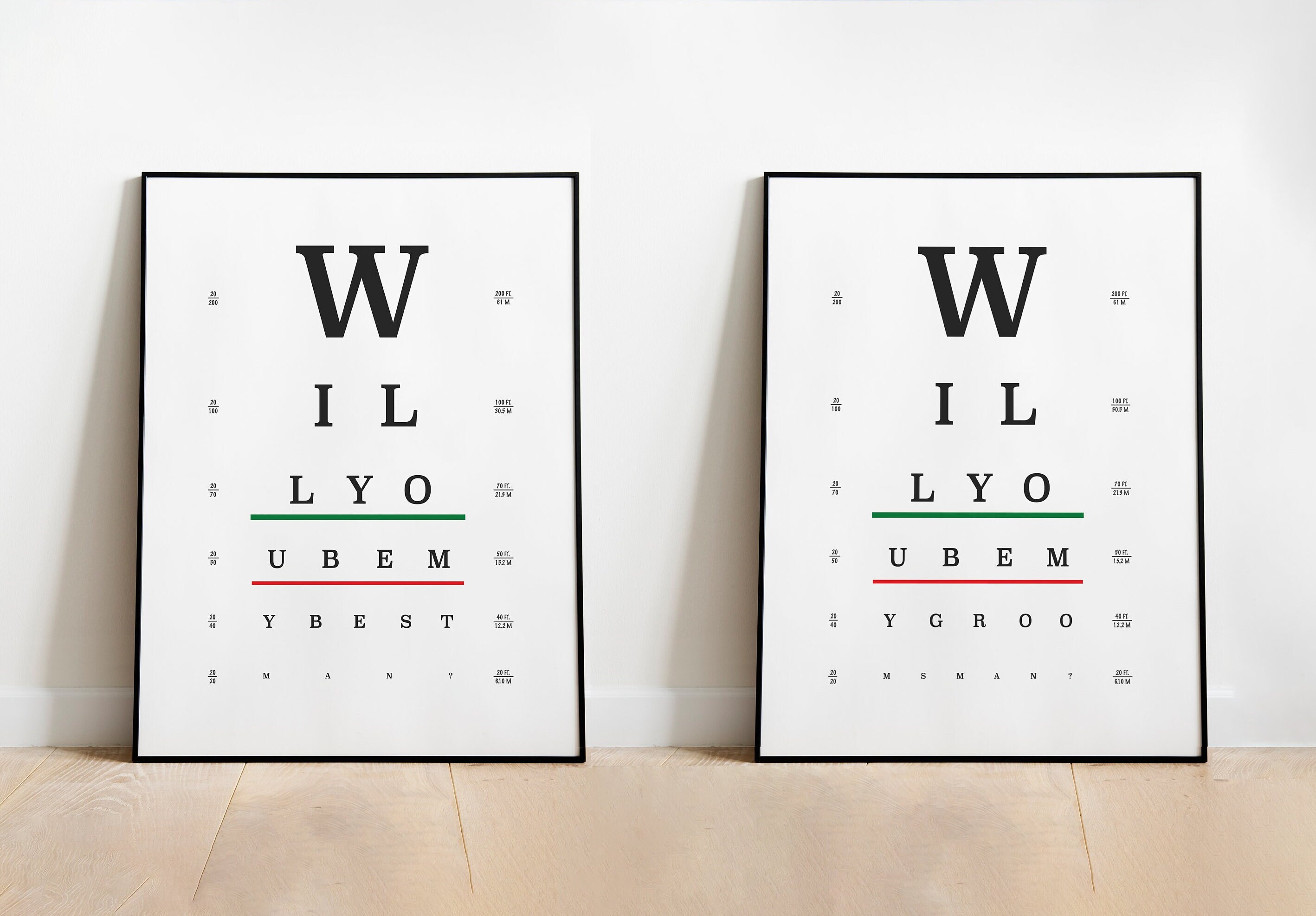 Snellen Eye Chart Best Man & Groomsmen Proposal - Etsy